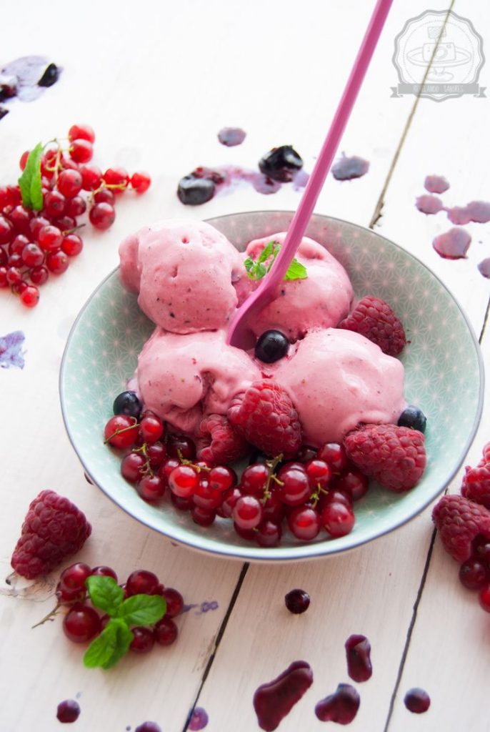 Helado De Frutos Rojos - Recetas de Cocina
